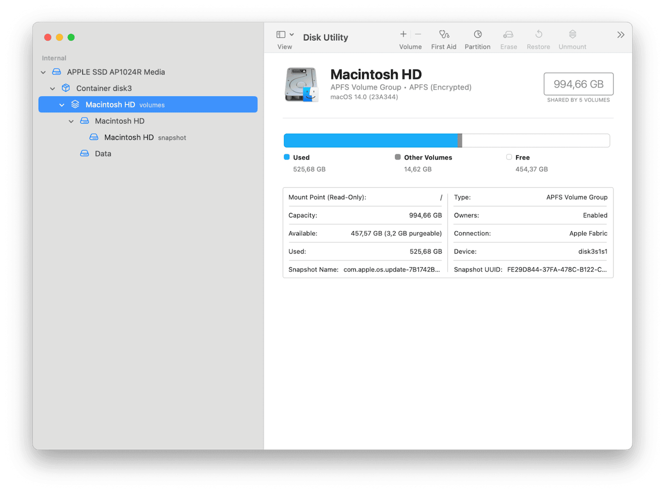 How to delete other volumes in container on Mac